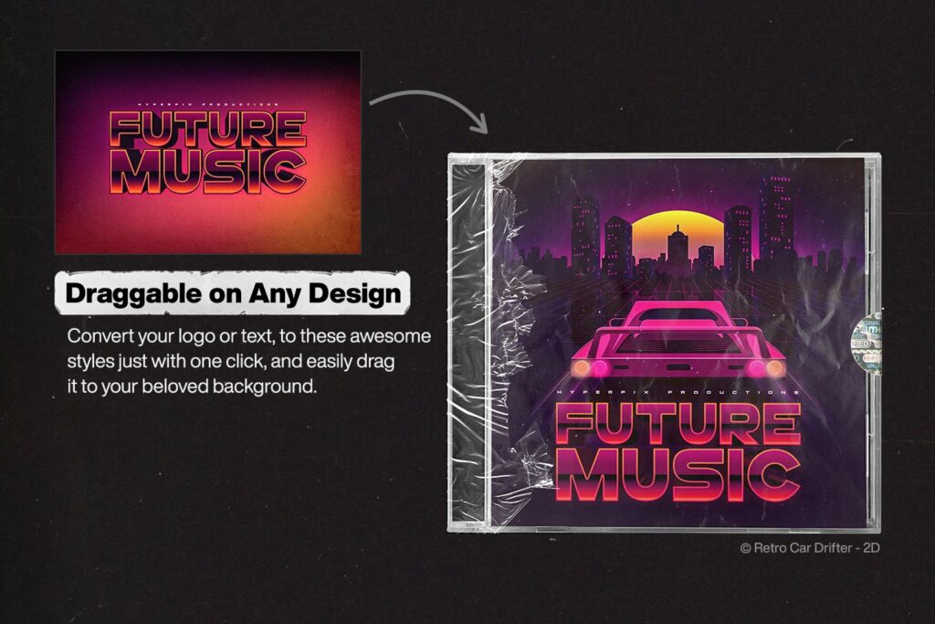 80s Text and Logo Effects Vol.1 – MasterBundles