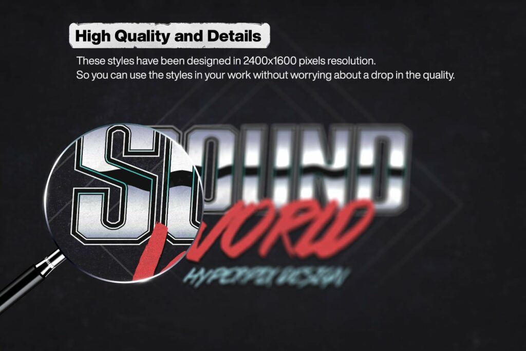 80s Text and Logo Effects Vol.1 – MasterBundles