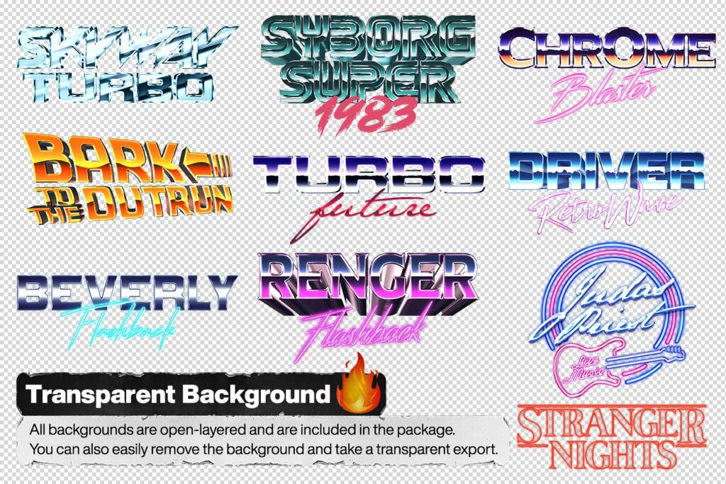 80s Text and Logo Effects Vol.3 – MasterBundles