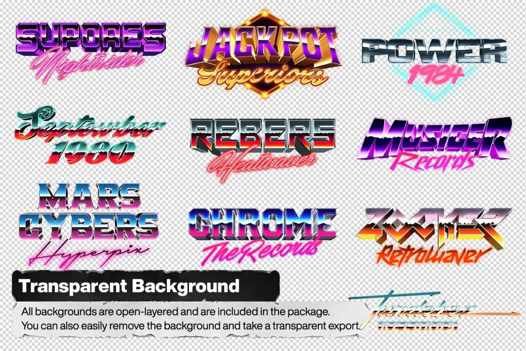 80s Text and Logo Effects Vol.5 – MasterBundles