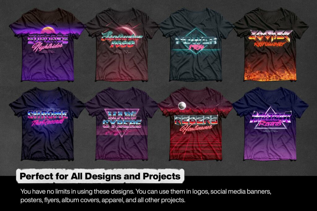 80s Text and Logo Effects Vol.5 – MasterBundles