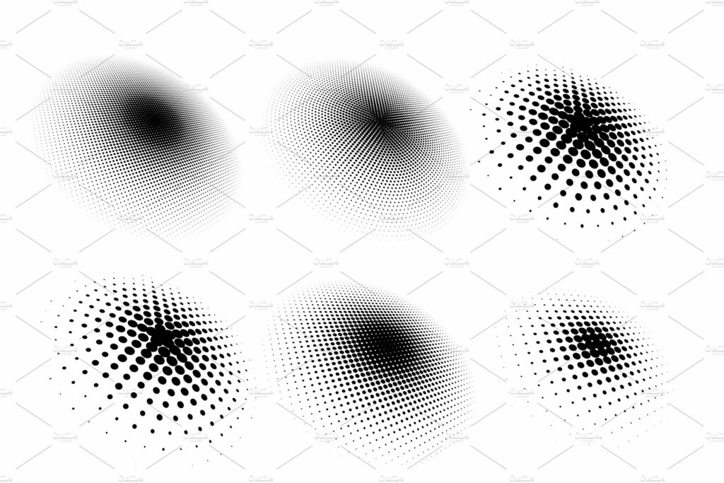 100 Vector Halftone Textures – MasterBundles