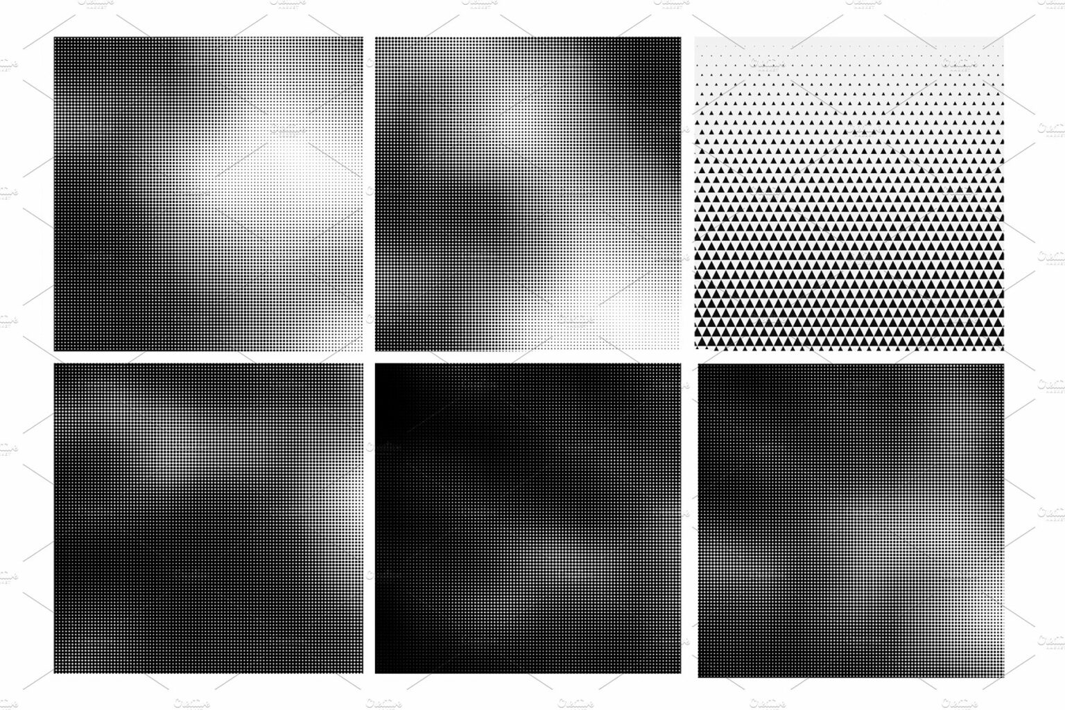 100 Vector Halftone Textures – MasterBundles