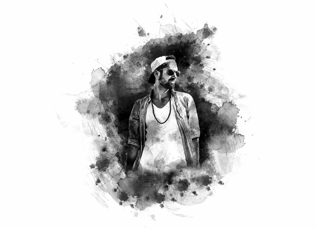 Ink Bleed Effect Photoshop Action – MasterBundles