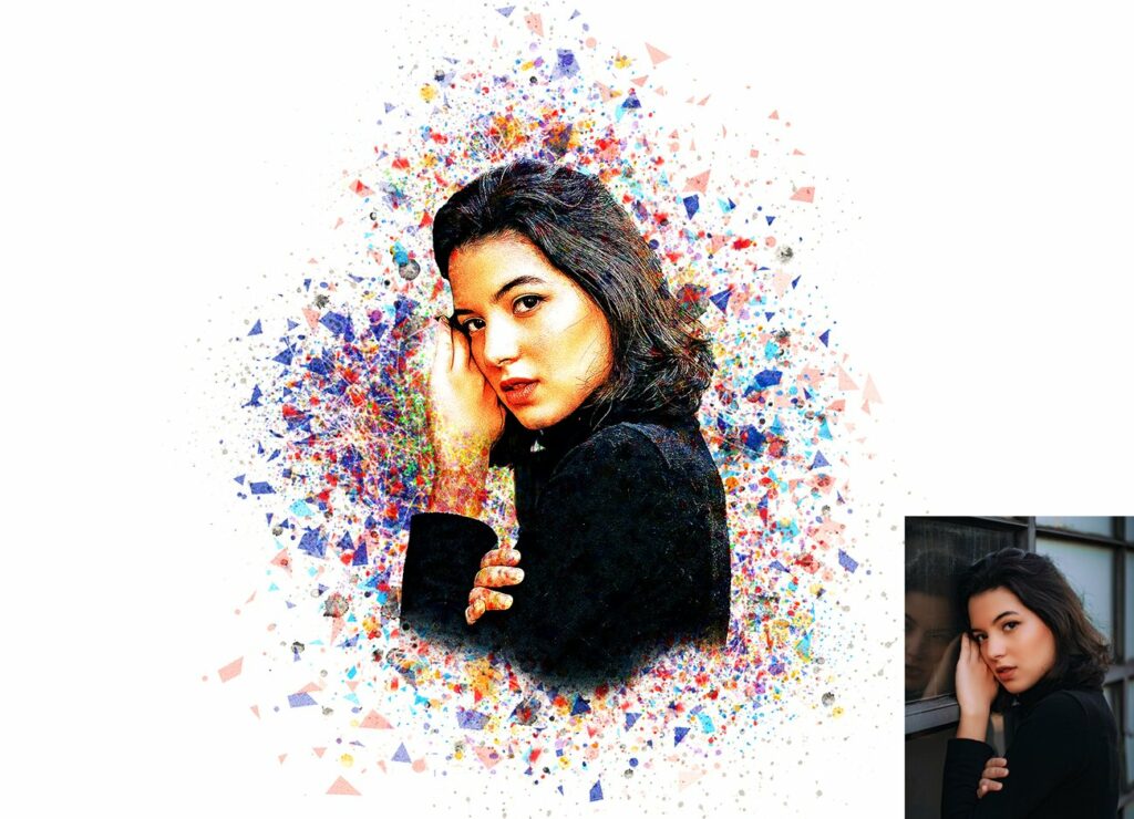 Splatter Dispersion Photoshop Action – MasterBundles