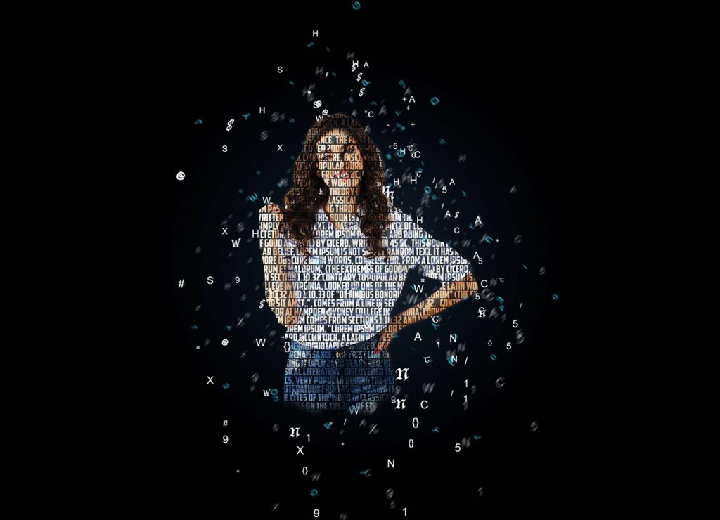 Text Dispersion Photoshop Action – MasterBundles