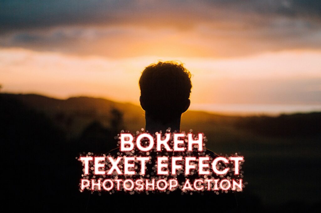 Bokeh Text Effect Photoshop Actions – MasterBundles