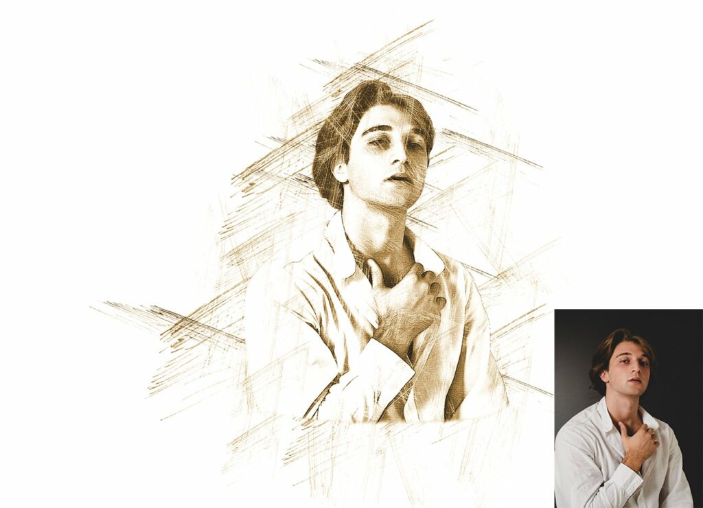 Subtle Sketch Photoshop Action – MasterBundles