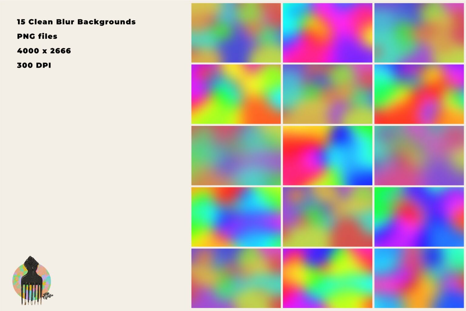 90s Retro Blur Gradient Backgrounds – MasterBundles