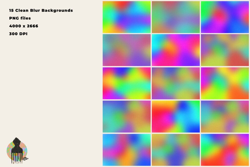 90s Retro Blur Gradient Backgrounds – MasterBundles