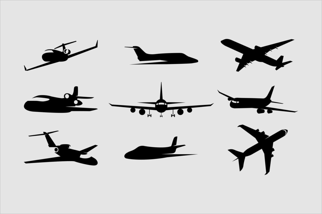 Airplane Shapes For Logos – MasterBundles