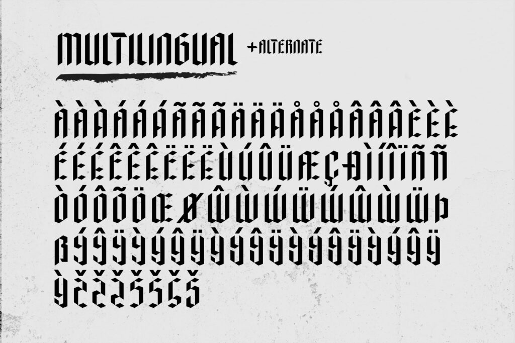 Abkad - Modern Gothic Font – MasterBundles