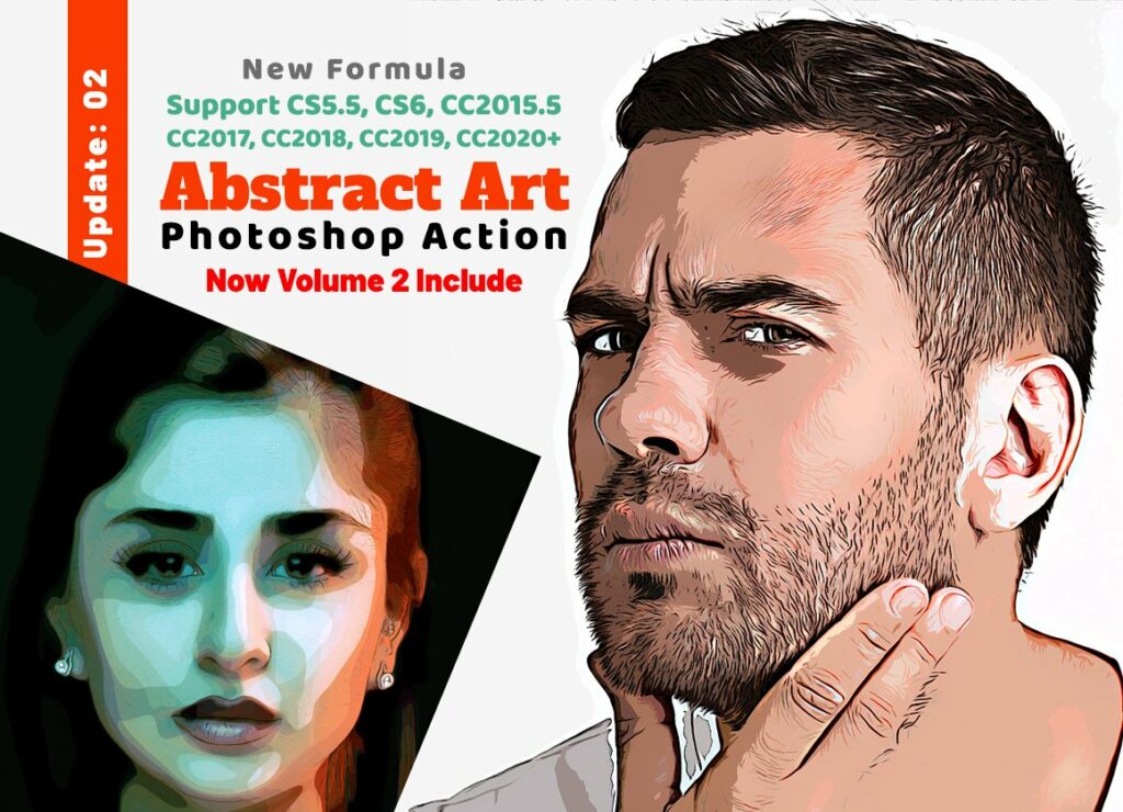 Abstract Art Photoshop Action – MasterBundles