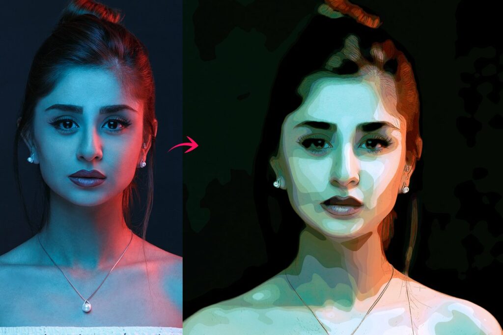 Abstract Art Photoshop Action – MasterBundles