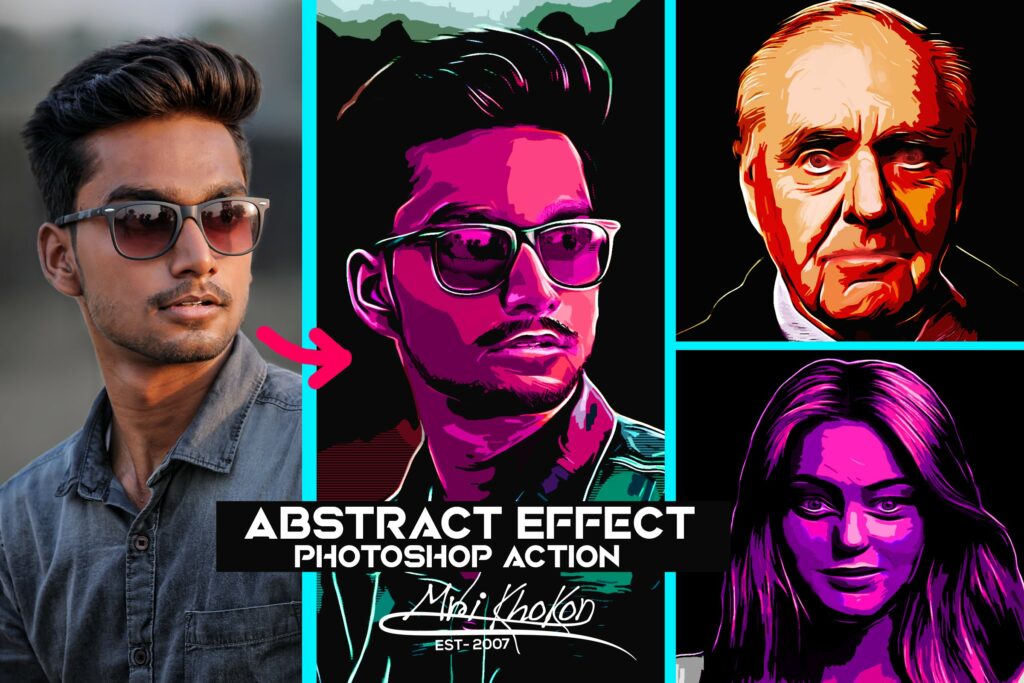Photoshop Abstract Effect – MasterBundles
