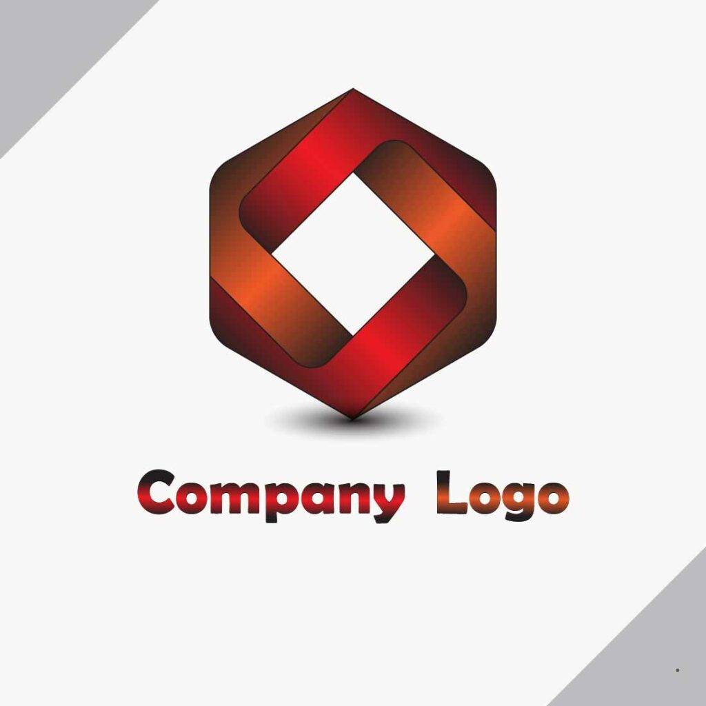 Professional Abstract Hexagonal Shape Logo Design - MasterBundles
