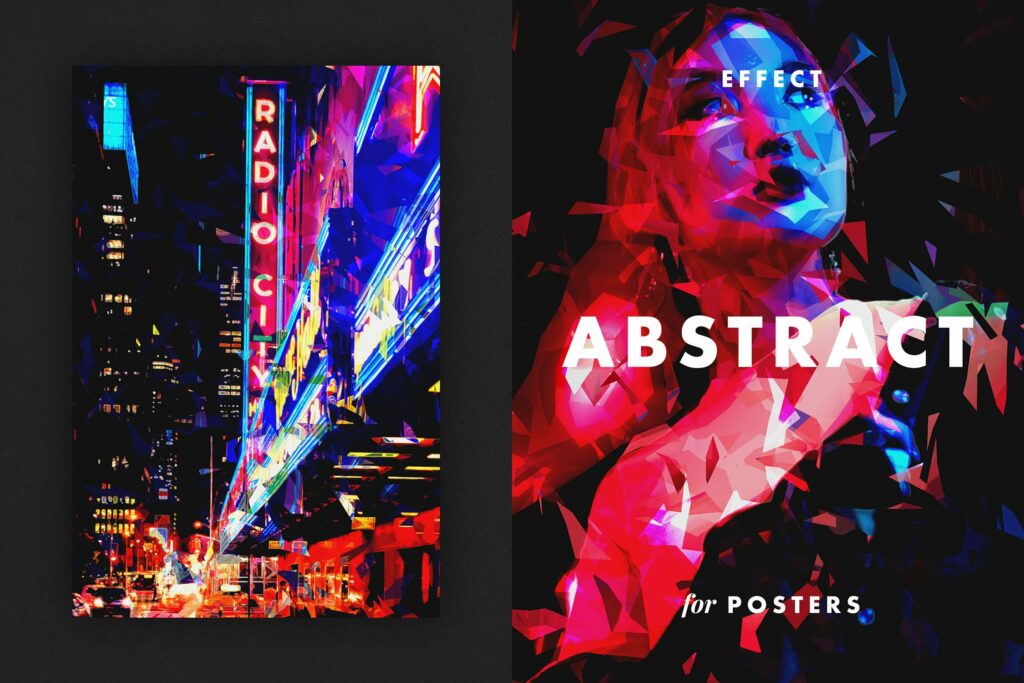 Abstract Photo Effect for Posters – MasterBundles