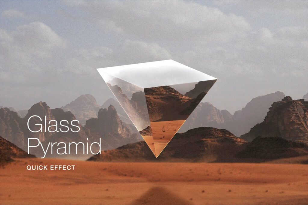 Glass Pyramid Distortion Effect – MasterBundles