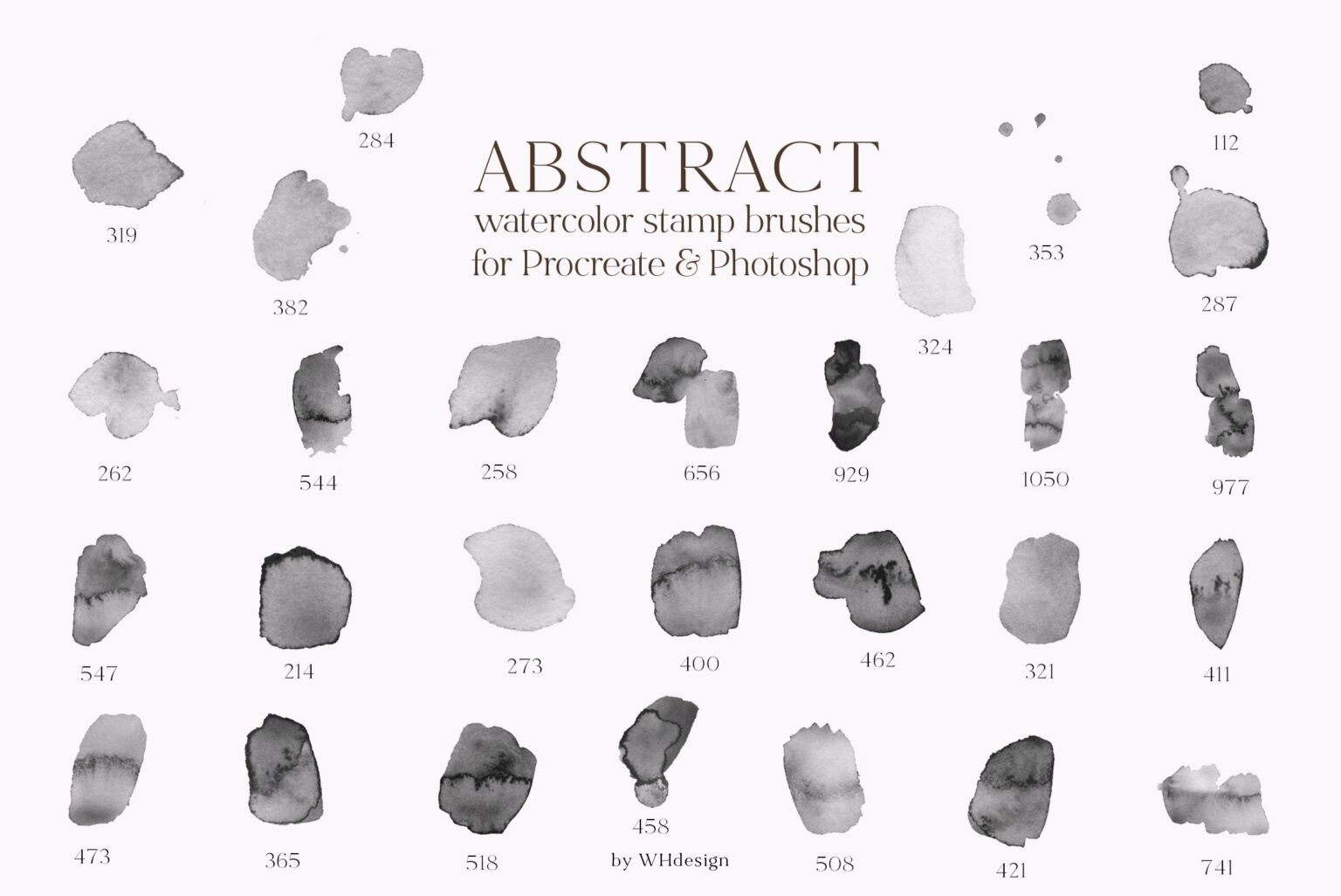 Abstract Procreate & PSD Brushes – MasterBundles