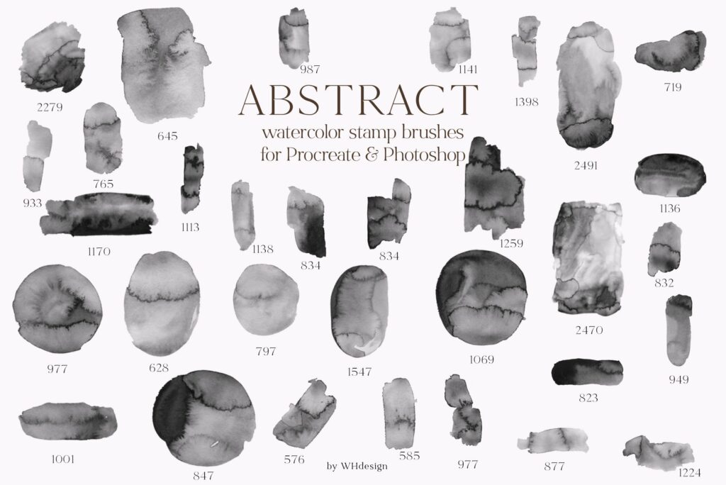 Abstract Procreate & PSD Brushes – MasterBundles