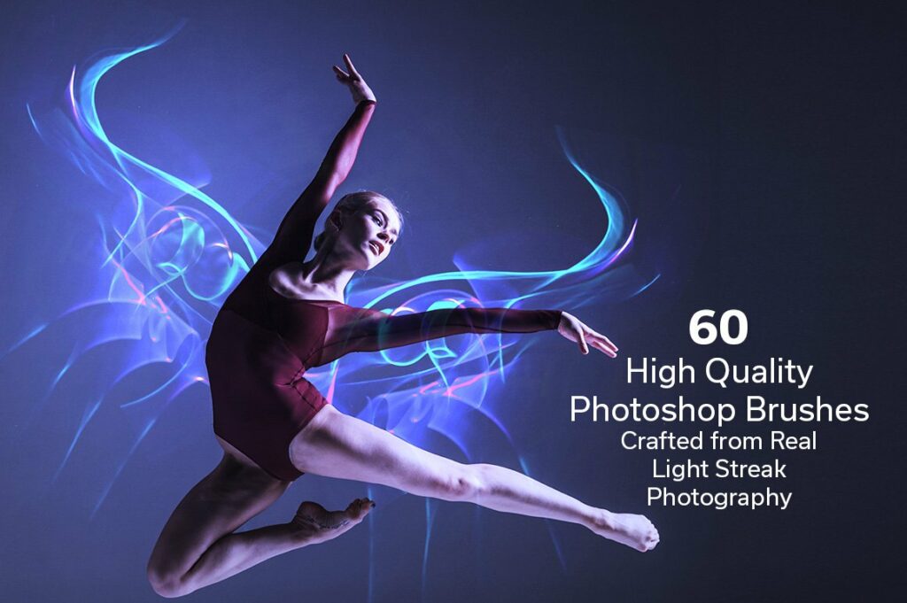Abstract Light Brushes for Photoshop – MasterBundles