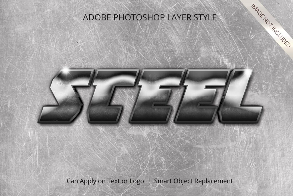 14 Realistic 3D Chrome Text Effect – MasterBundles