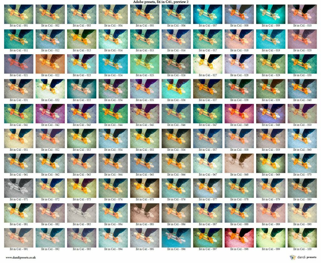 E6 in C41 Adobe presets – MasterBundles
