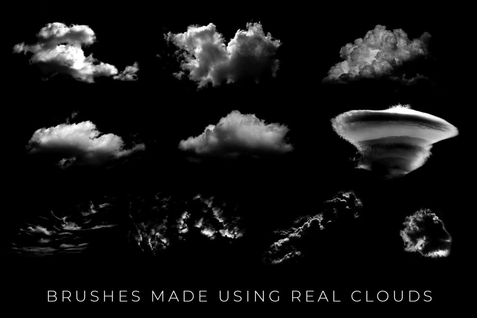 40 Cloud Brushes for Photoshop – MasterBundles
