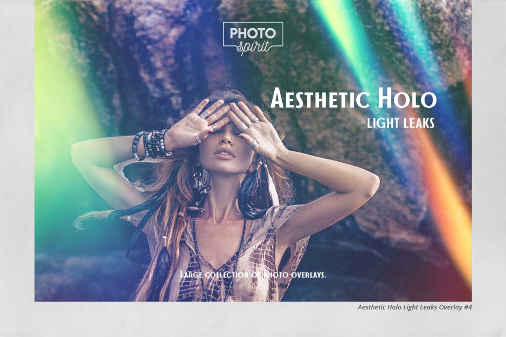 Aesthetic Holo Light Leaks Overlays – MasterBundles