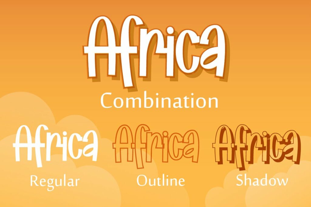 African Paradise - Display Trio Font – MasterBundles