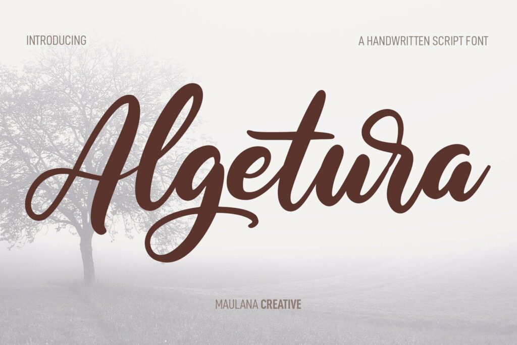 Algetura Cursive Script Font – MasterBundles