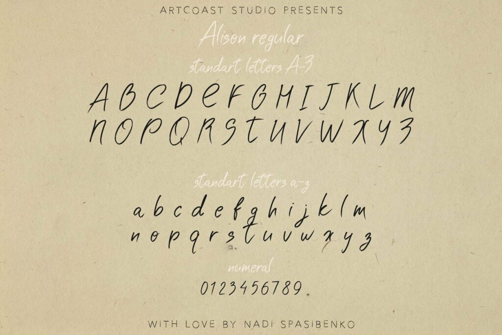 Alison Handwritten Font Duo – MasterBundles