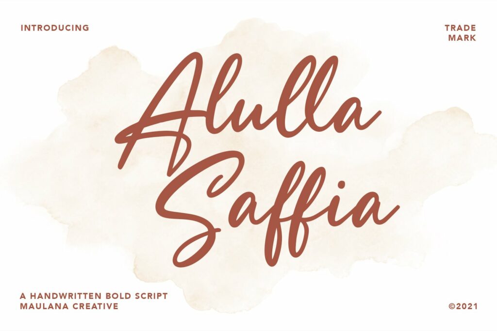 Alulla Saffia Handwritten Script – MasterBundles