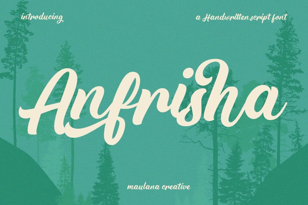 Anfrisha Script Font – MasterBundles