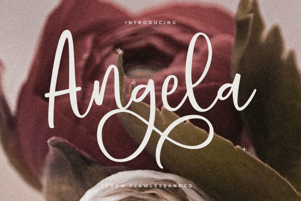 Angela - Script Wedding Font – MasterBundles
