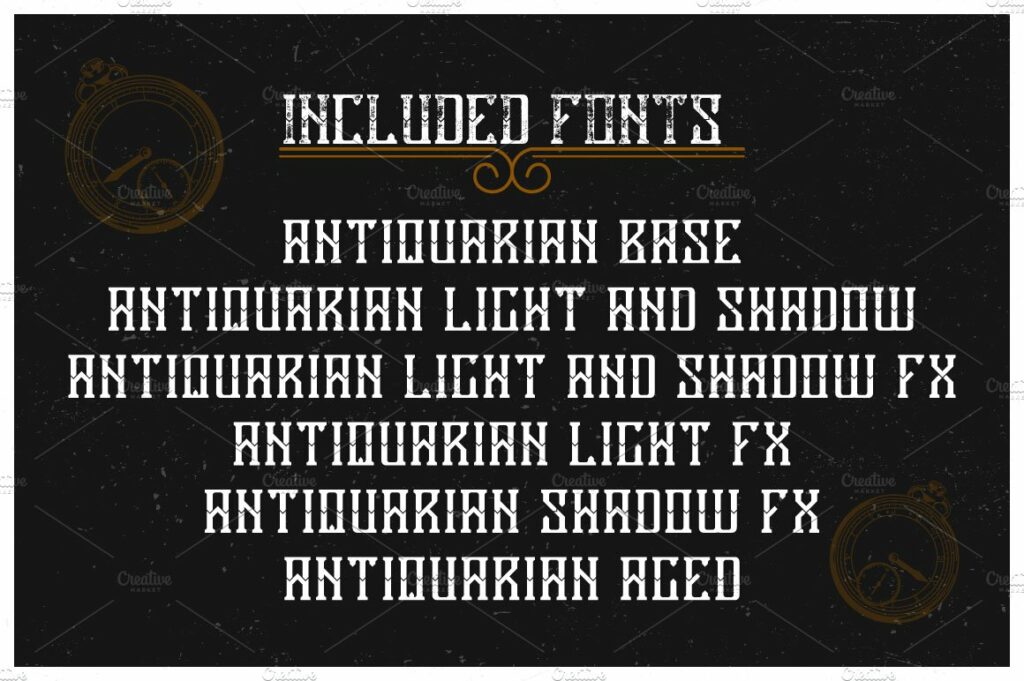 Antiquarian label typeface – MasterBundles