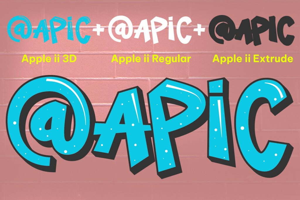 Apple ii - Display Font – MasterBundles