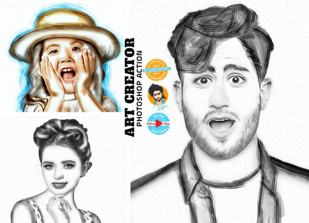 Art Creator Photoshop Action – MasterBundles