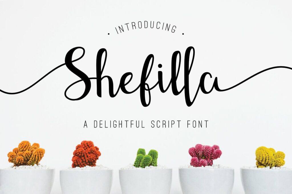 Shefilla - Script Font – MasterBundles