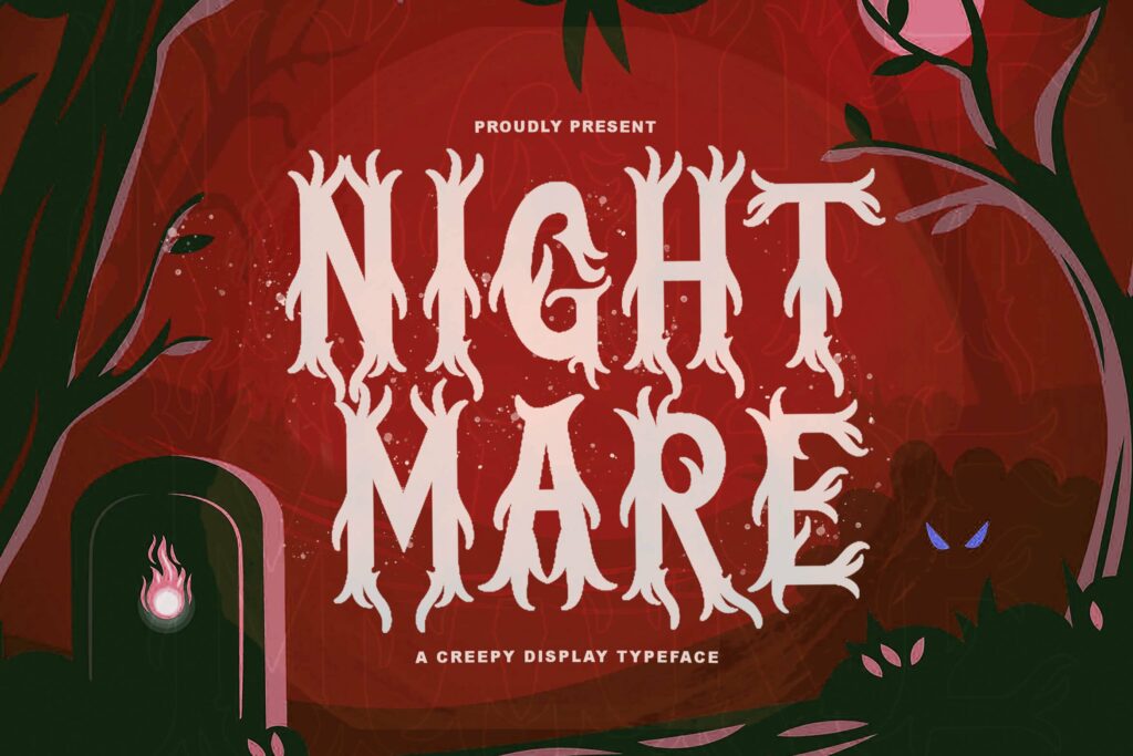 Nightmare - Horror Font – MasterBundles