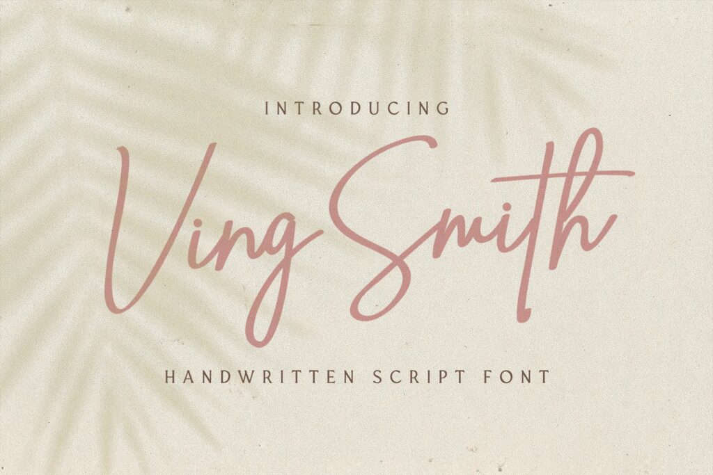Ving Smith - Handwritten Font – MasterBundles
