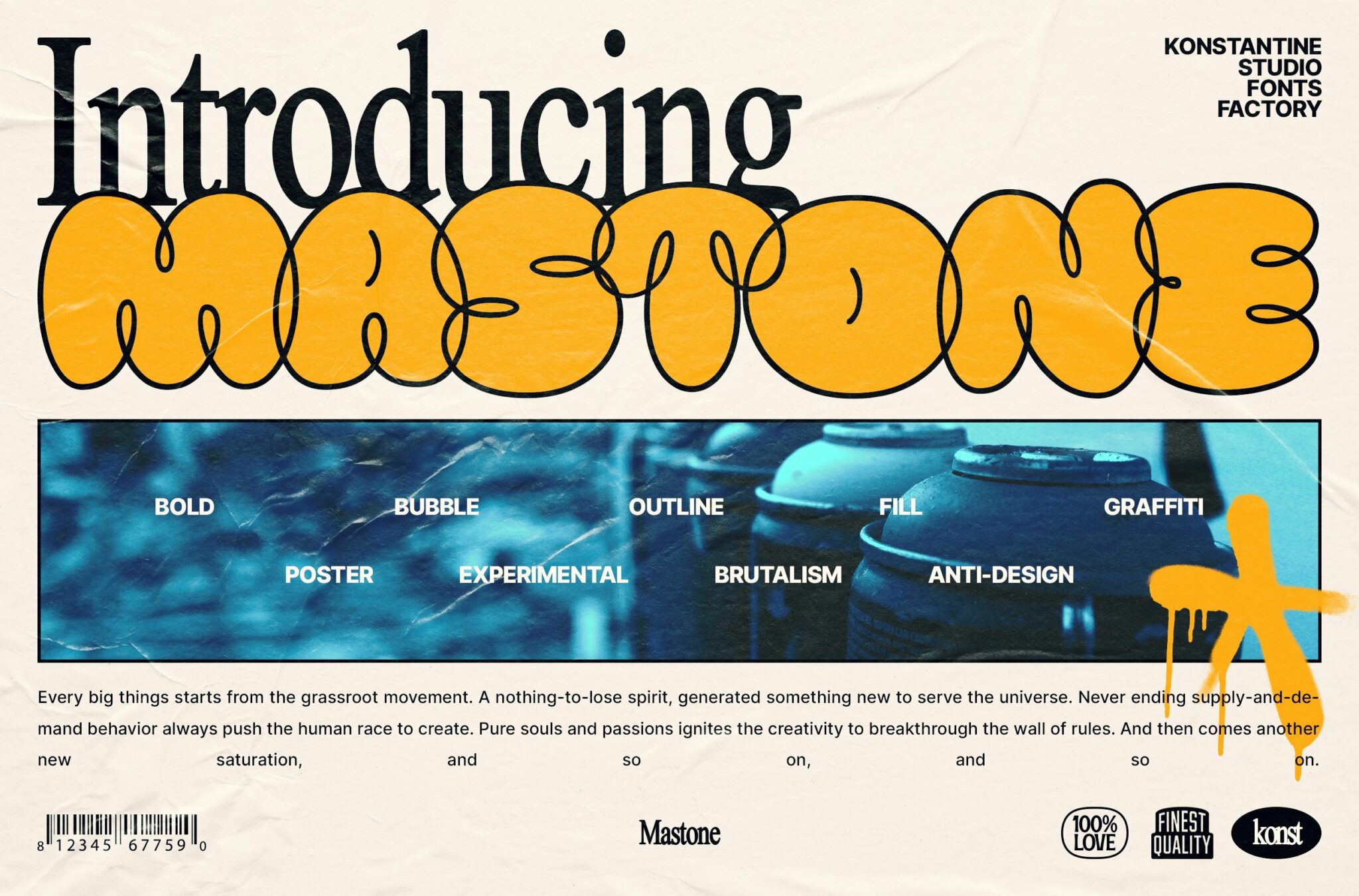 Mastone - Urban Bubble Fonts – MasterBundles