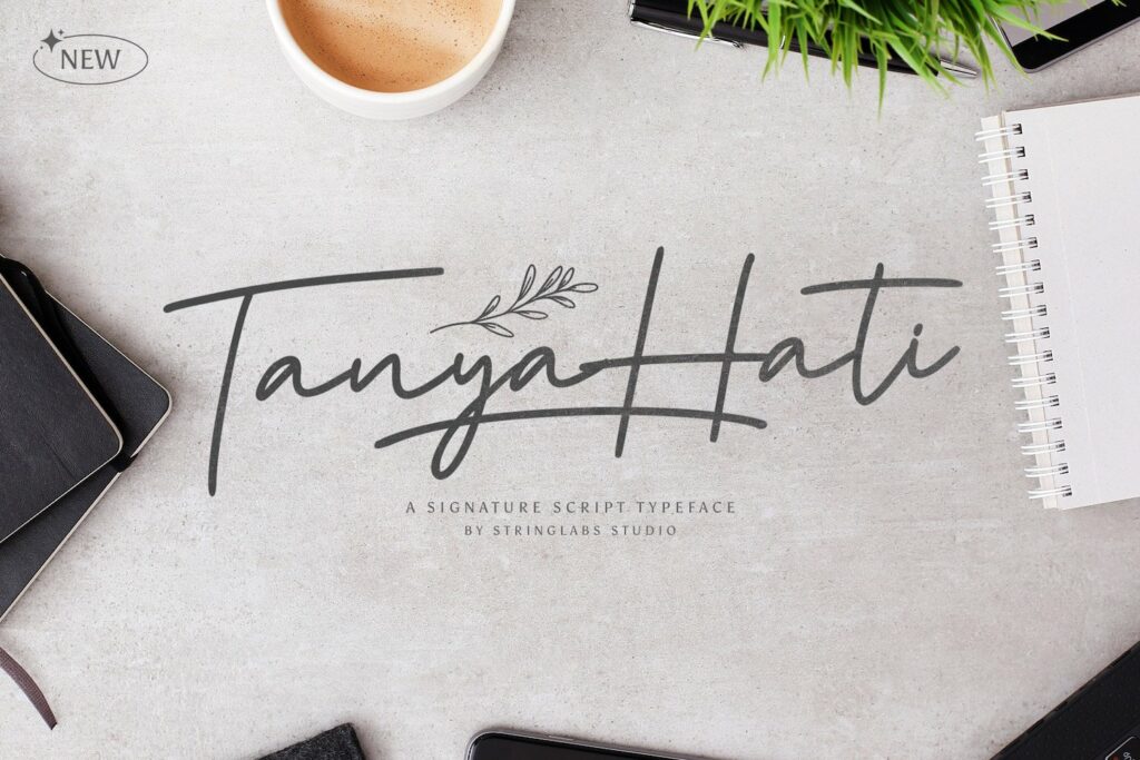 Tanya Hati - Signature Script Font – MasterBundles