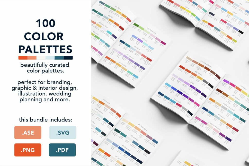 100 Color Palettes for Branding – MasterBundles