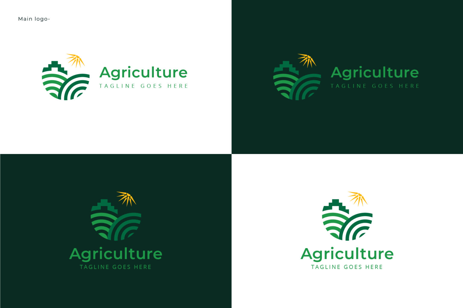 Agriculture | Wheat Farm | agro | Logo design template - MasterBundles
