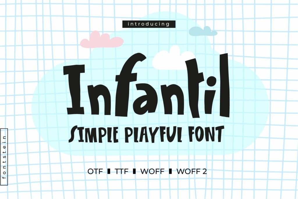 INFANTIL | Cute hand drawn font – MasterBundles