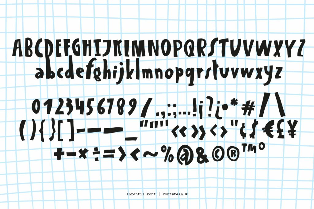 INFANTIL | Cute hand drawn font – MasterBundles