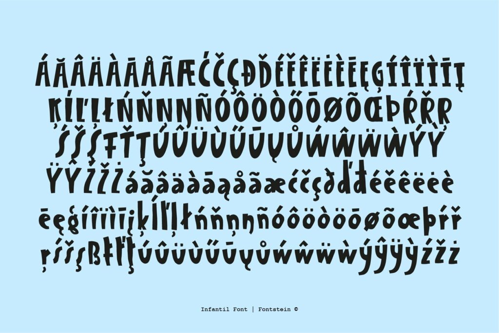 INFANTIL | Cute hand drawn font – MasterBundles