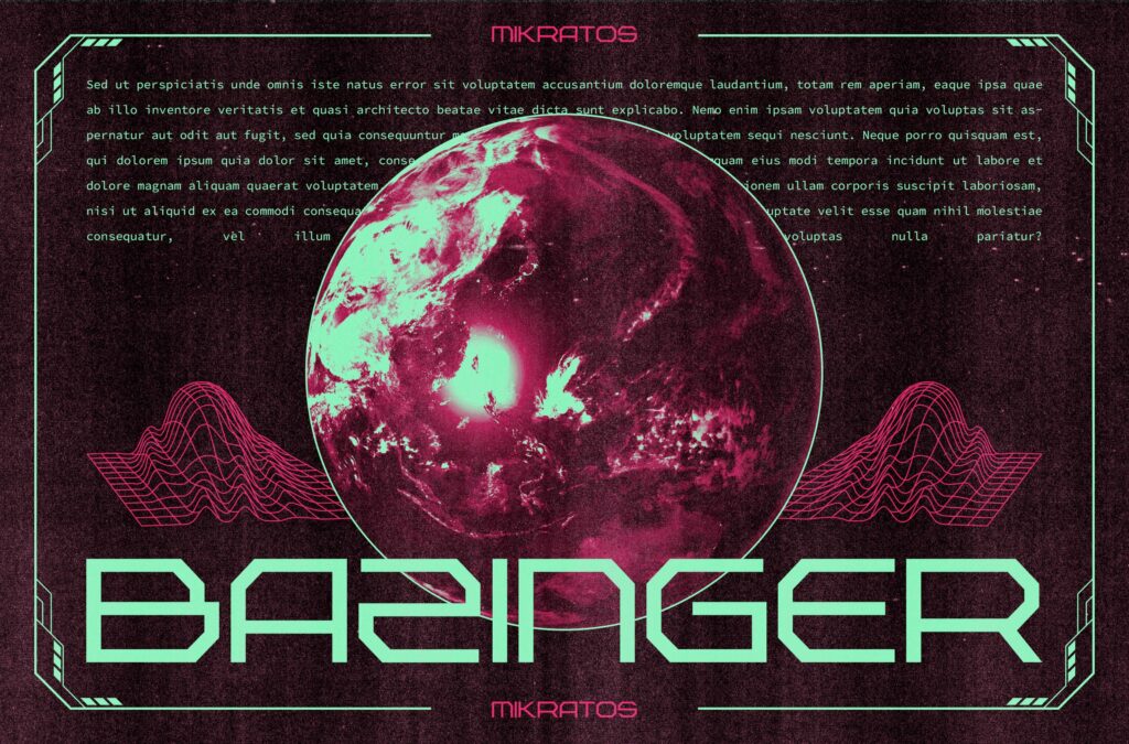 Mikratos - Futuristic Display Fonts – MasterBundles