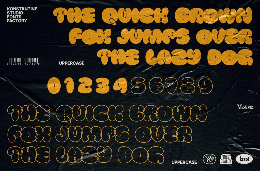 Mastone - Urban Bubble Fonts – MasterBundles